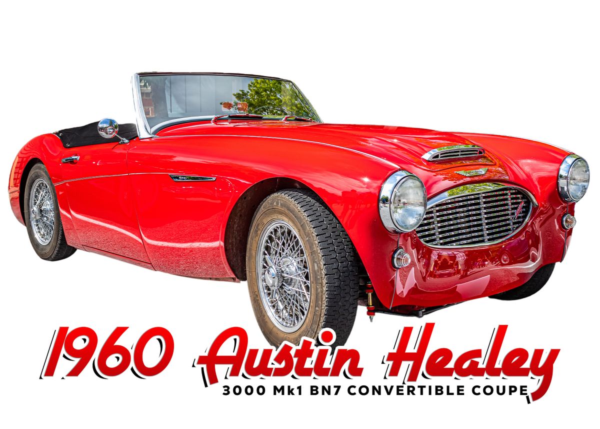 '1960 Austin Healey Coupe' Poster by Gestalt Imagery | Displate