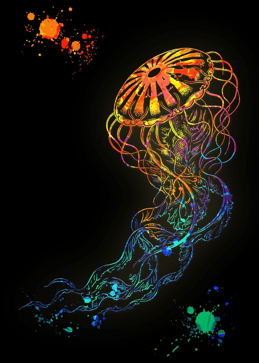 'Jellyfish' Poster by Morgan Moorhead | Displate