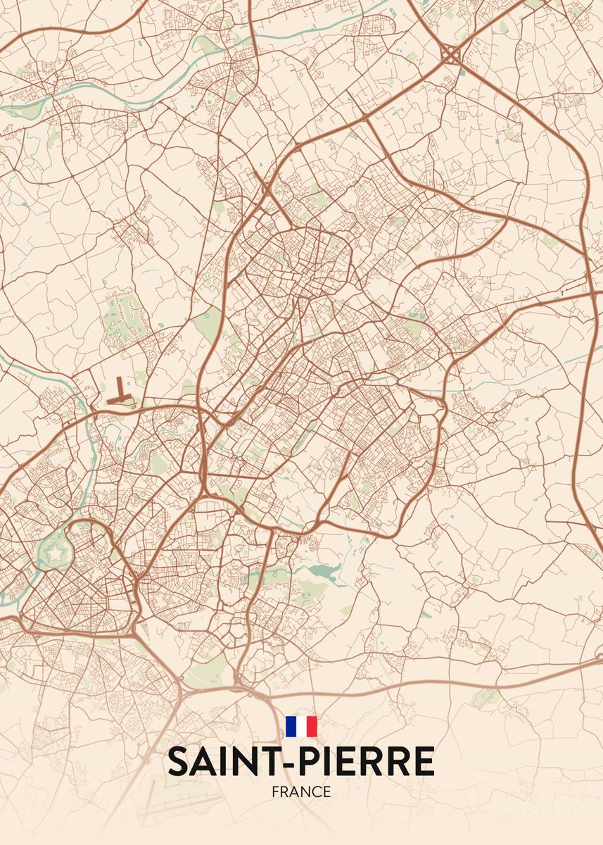 'Saint Pierre FR' Poster by IMR Designs | Displate