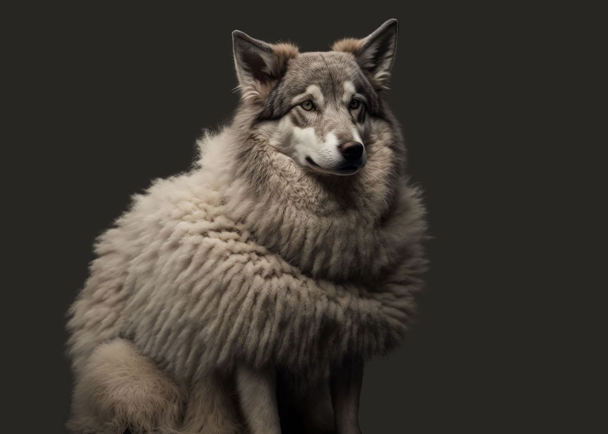 'Wolf in sheep skin' Poster by Elisabeth Coelfen | Displate