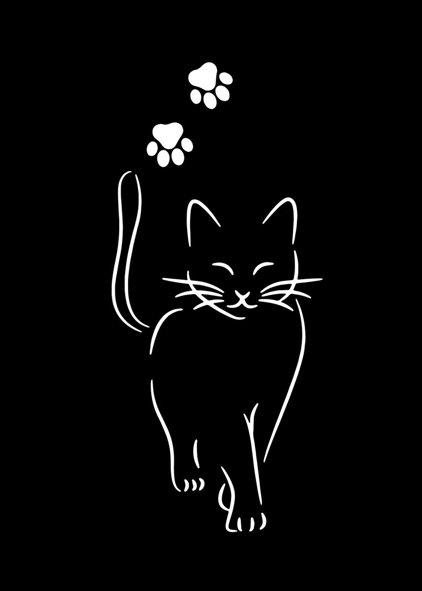 'Cat love' Poster by Art Funny | Displate