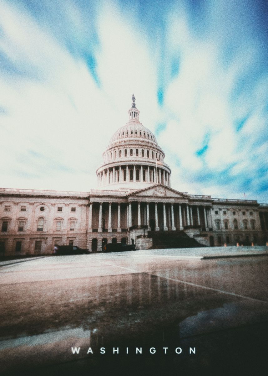 'Washington' Poster, picture, metal print, paint by Visitify | Displate