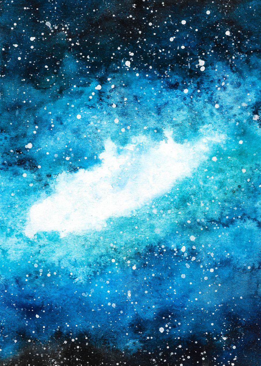 'Blue nebula' Poster by Davene du Plessis | Displate