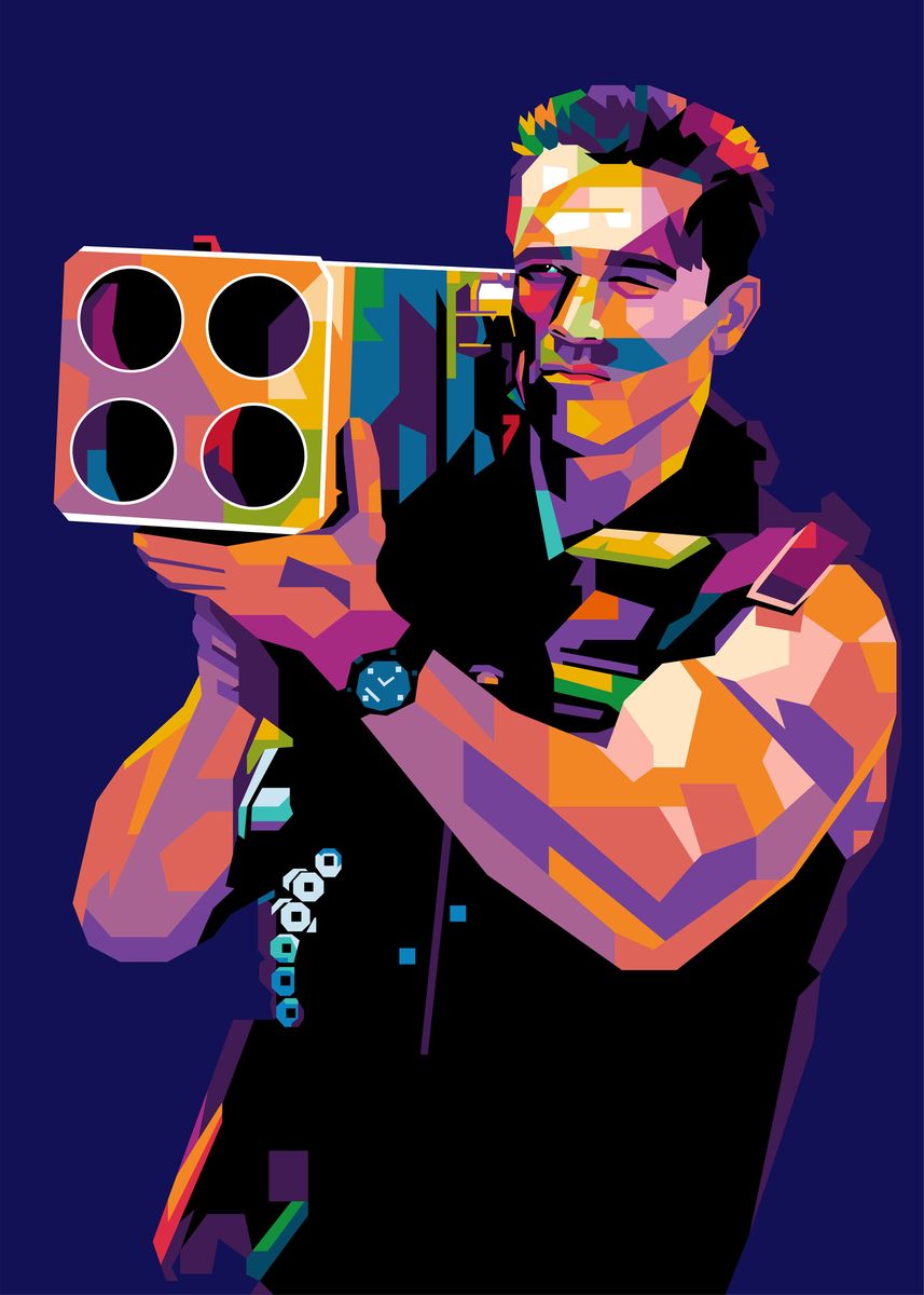 'Commando' Poster by Ananda Praj | Displate