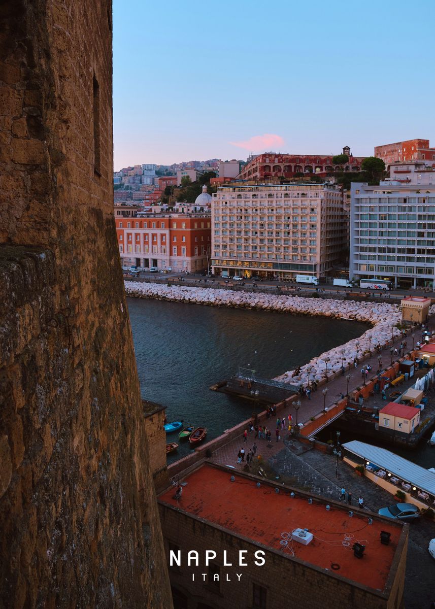 'Naples ' Poster, picture, metal print, paint by Famous City | Displate