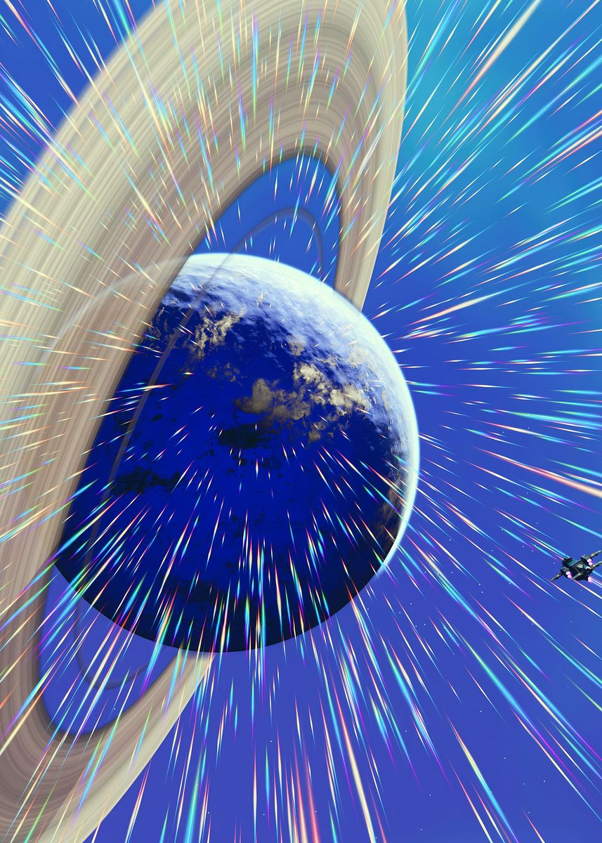 'Another Planet Space' Poster by Lunaxys Artwork | Displate