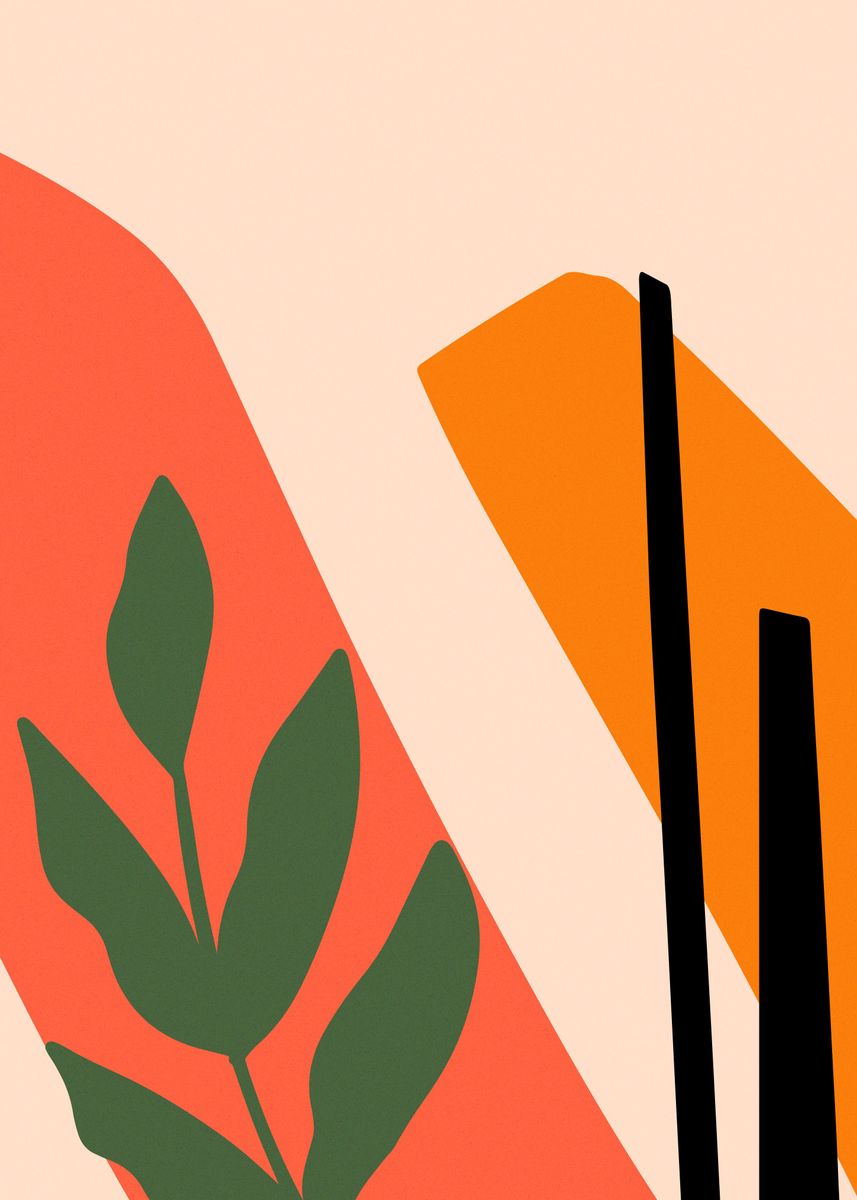 'Tropical Organic Vibes' Poster, picture, metal print, paint by EDM ...