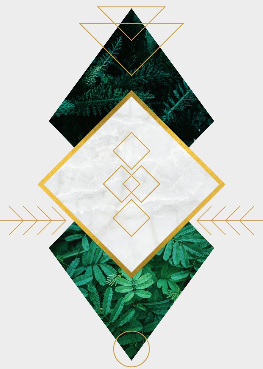 'Nature en symetrie' Poster, picture, metal print, paint by May Deen ...