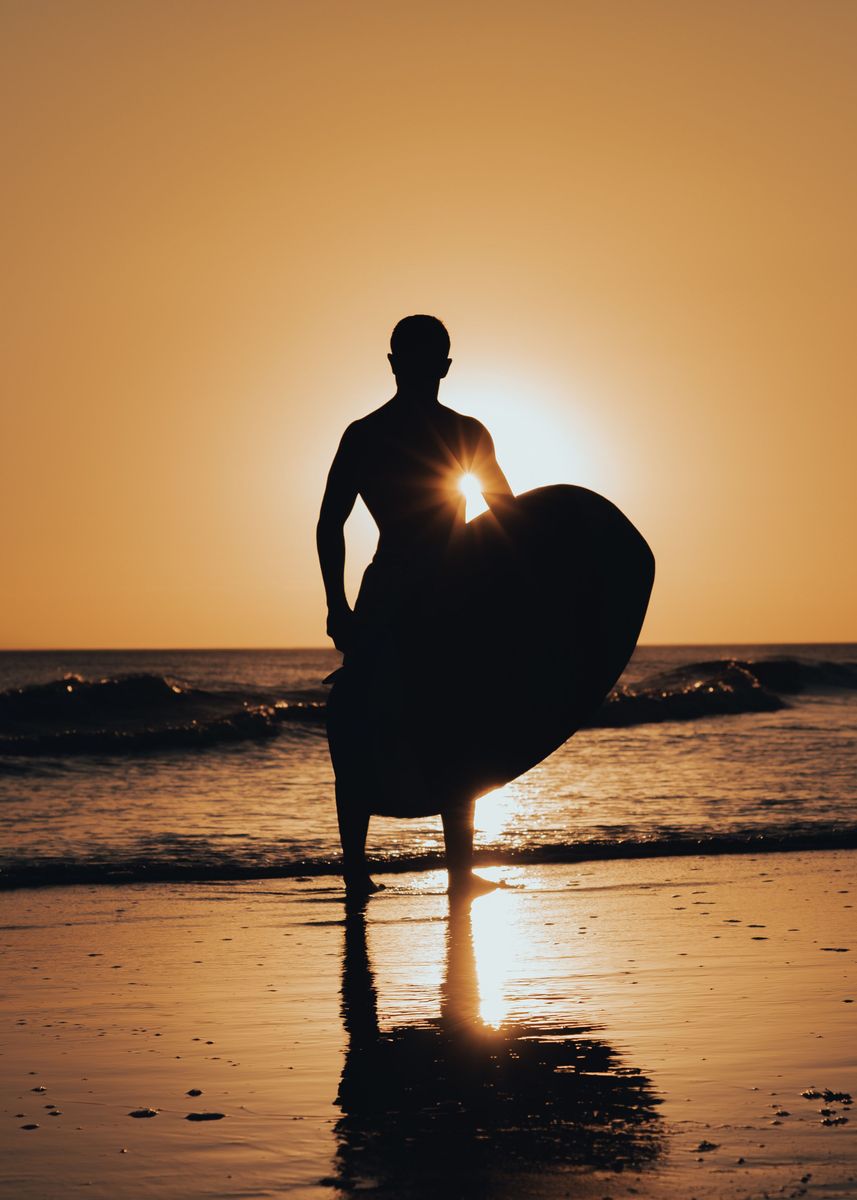 'Surfer Guy' Poster by Sam Brady | Displate