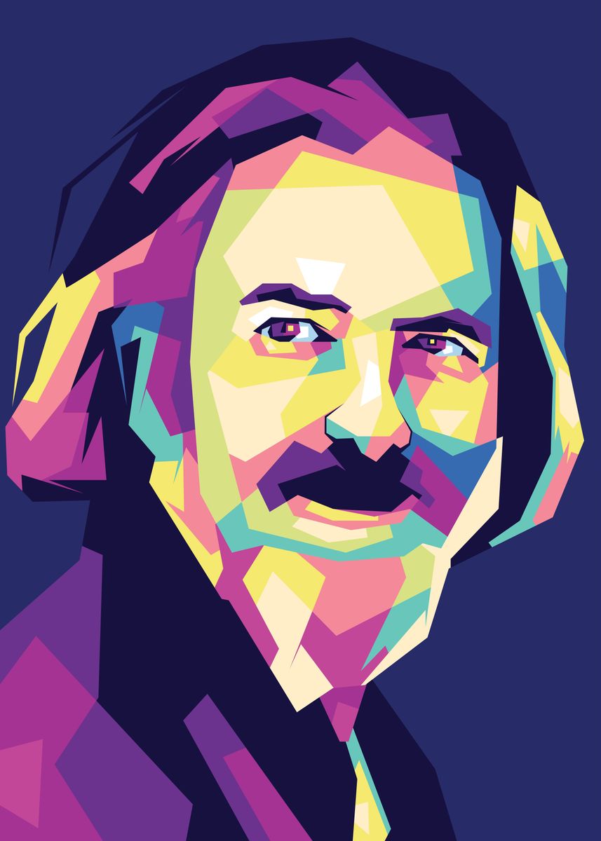 'alan watts' Poster, picture, metal print, paint by rahma azari | Displate