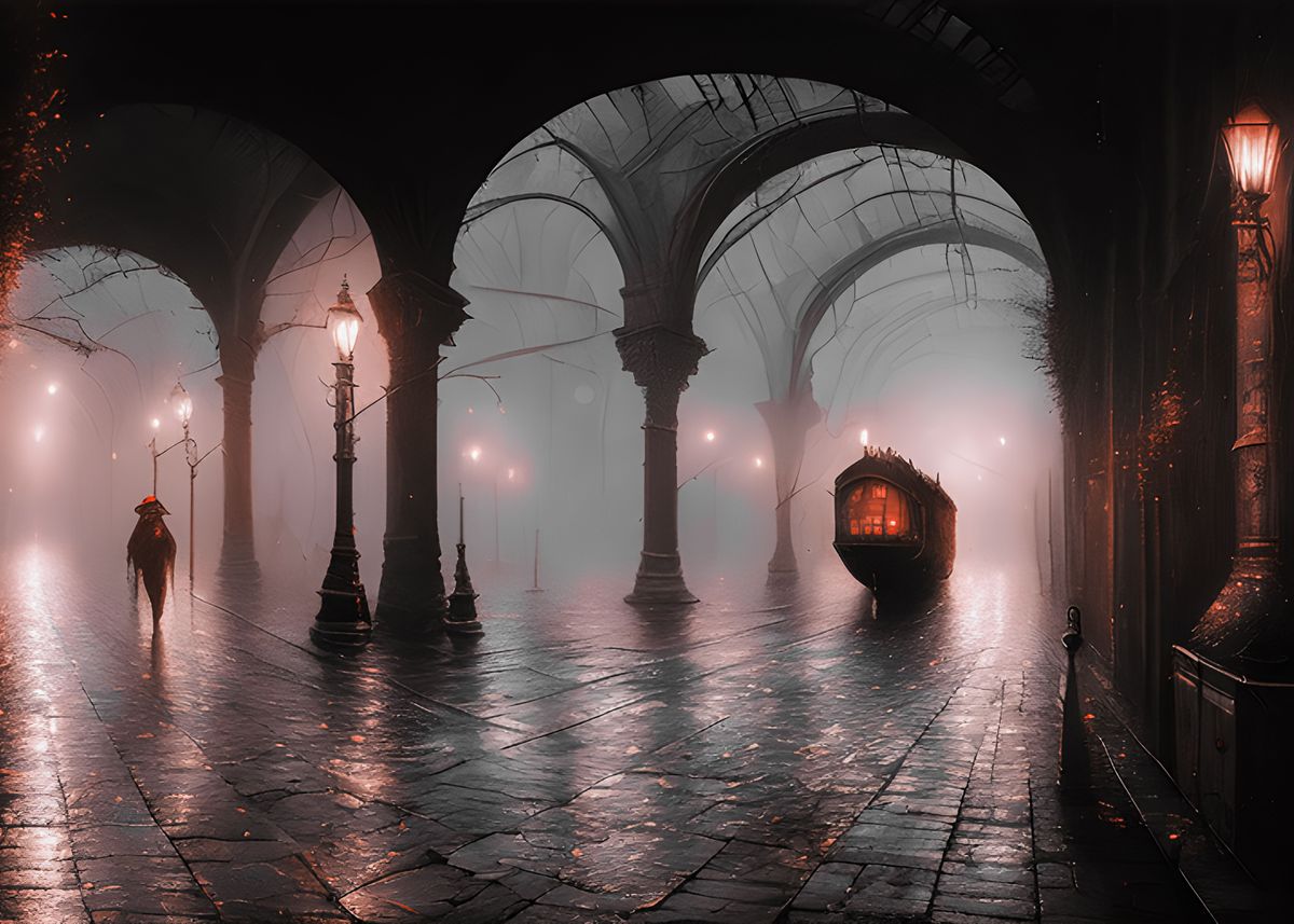 'Magic dark alley' Poster by anettastar | Displate