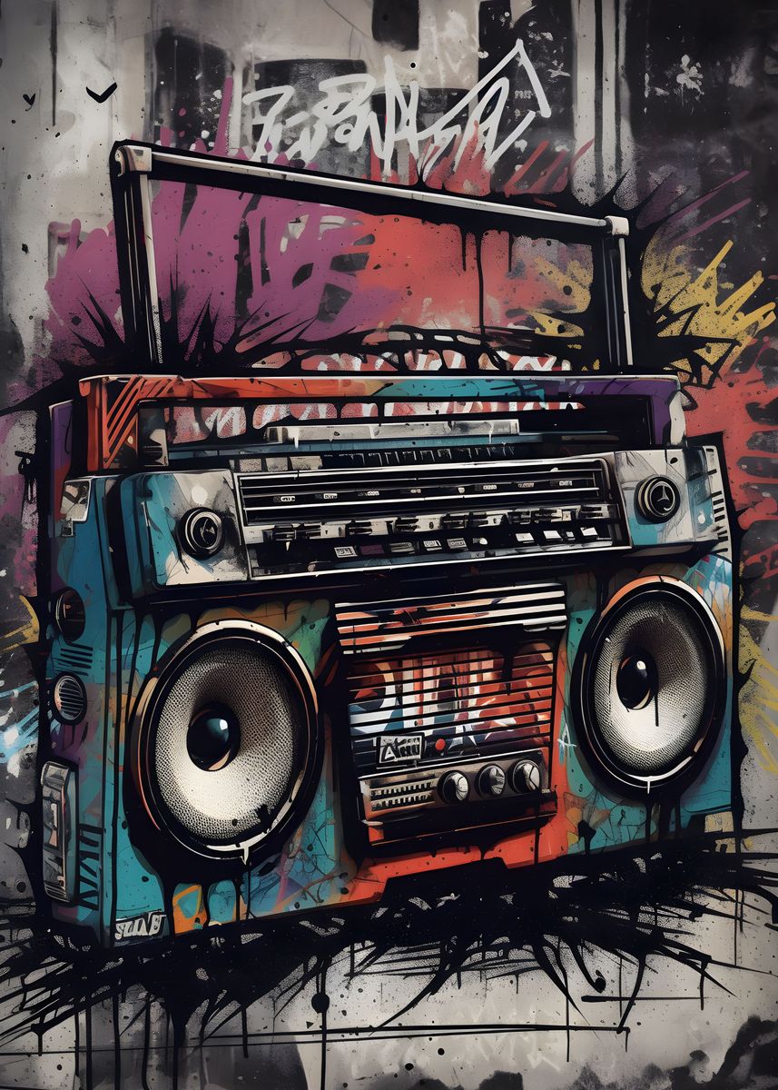 'Graffiti Street Art' Poster, picture, metal print, paint by Color My ...