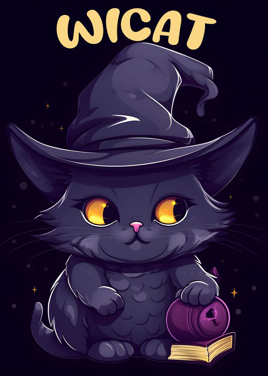 'wiCAT' Poster, picture, metal print, paint by GoodLifeImages | Displate