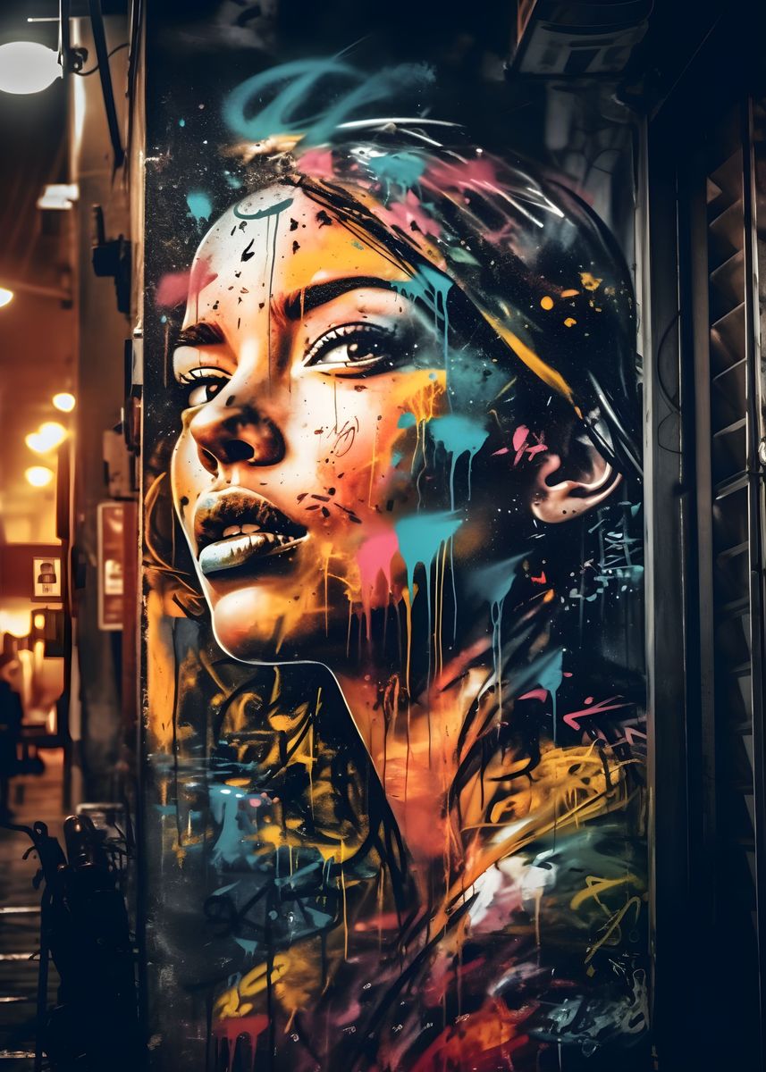 'Graffiti Street Art' Poster, picture, metal print, paint by Color My ...