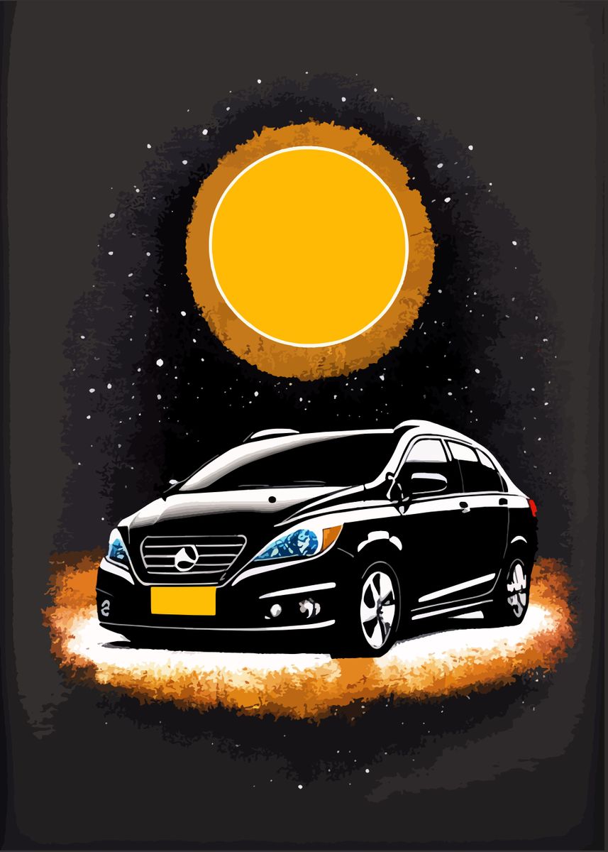 'Summer Car Classic ' Poster by Arthur Yosh | Displate