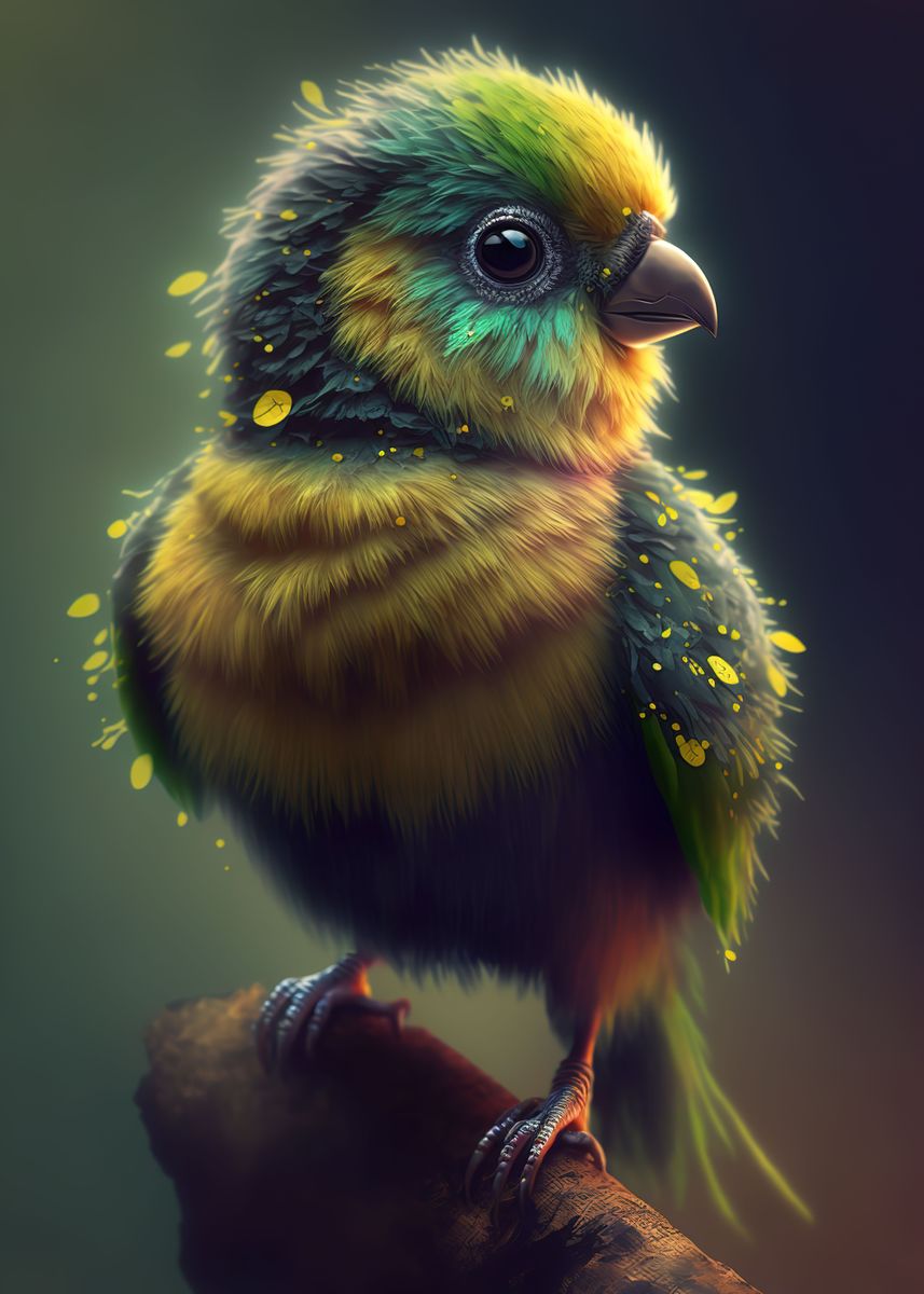 'Animals Parrot ' Poster, picture, metal print, paint by Silhouette ...
