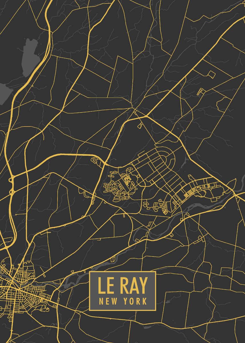 'Le Ray Ny' Poster, picture, metal print, paint by Miracle Studio ...