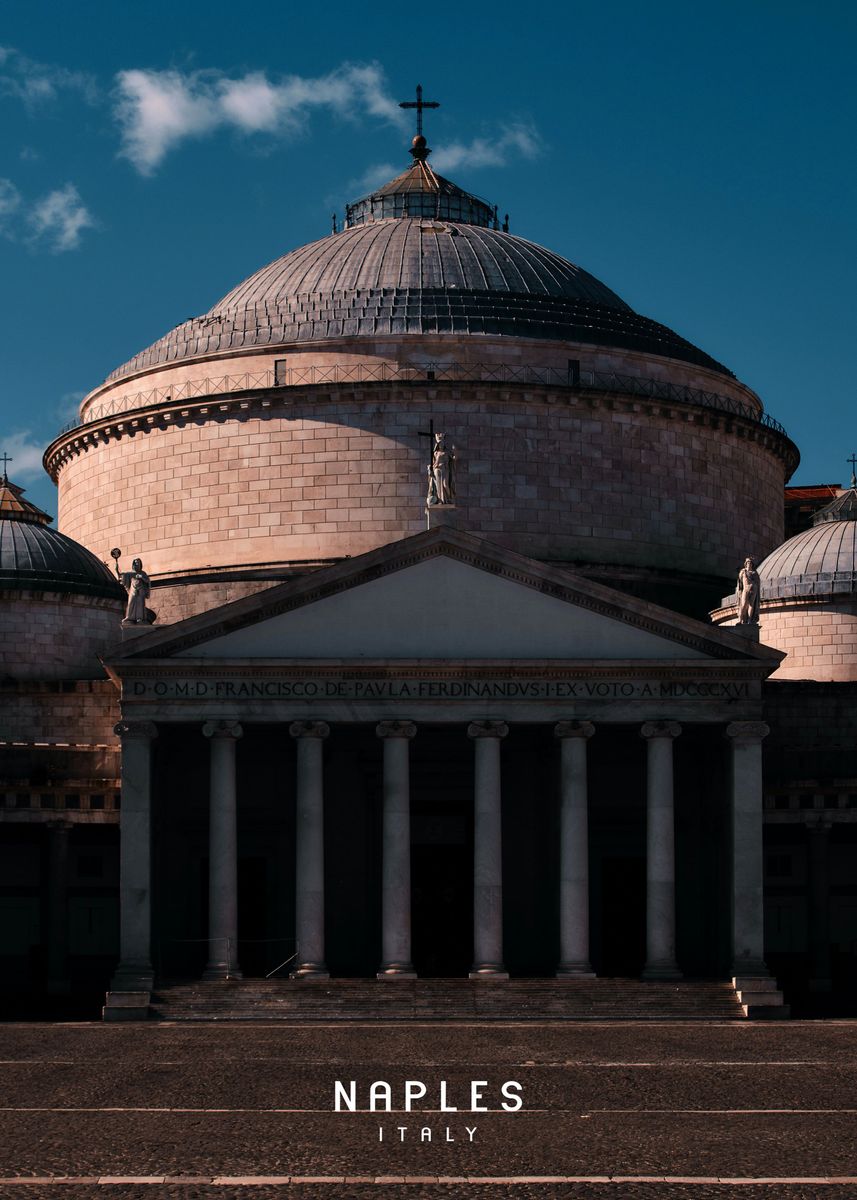 'Naples ' Poster, picture, metal print, paint by Famous City | Displate