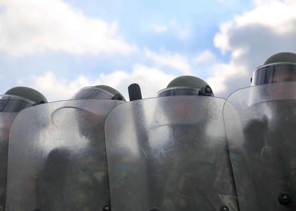 'Riot Control' Poster by Stephen Bredenkamp | Displate