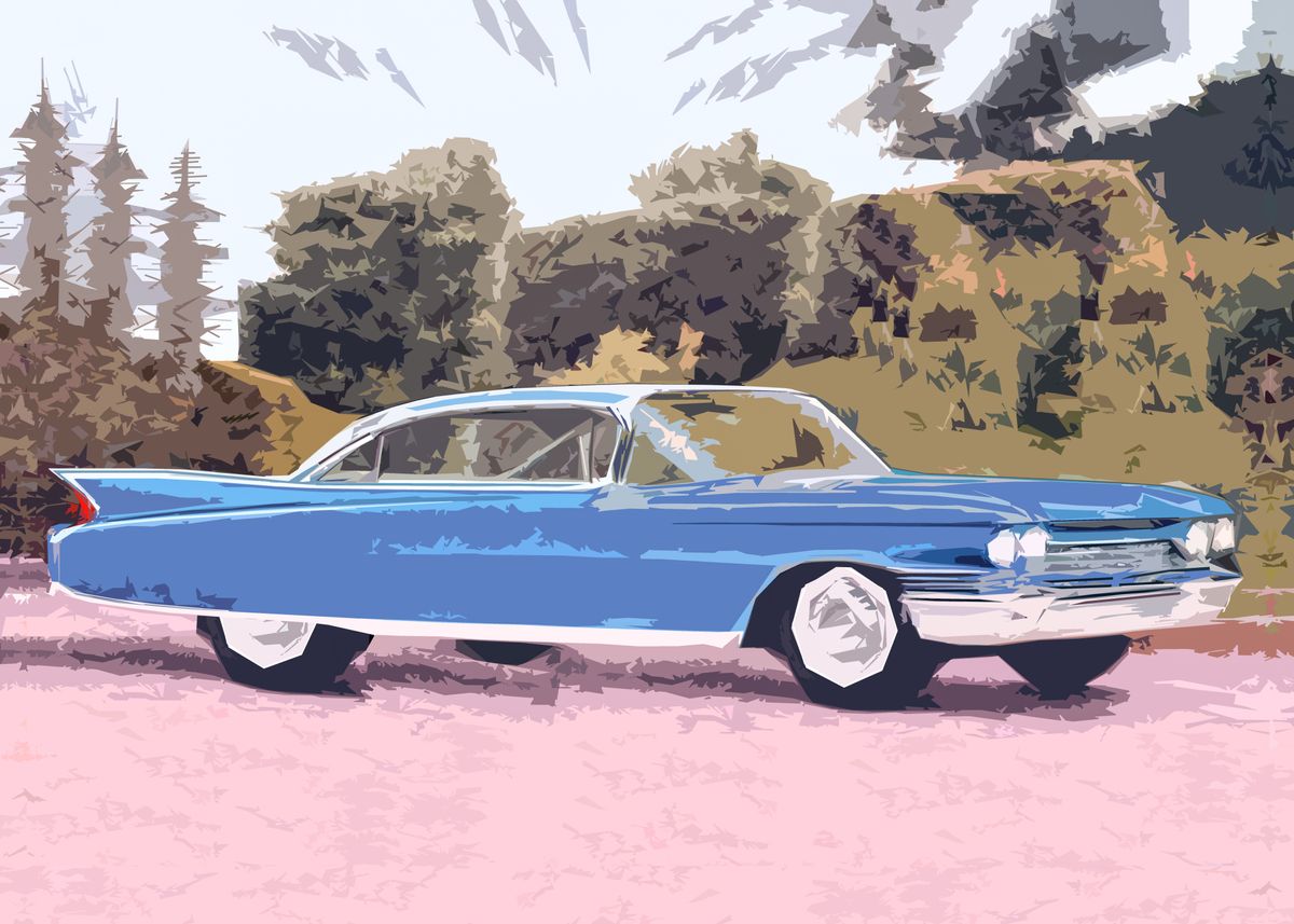 'Cadillac Coupe De Ville' Poster by Bruce Stanfield | Displate