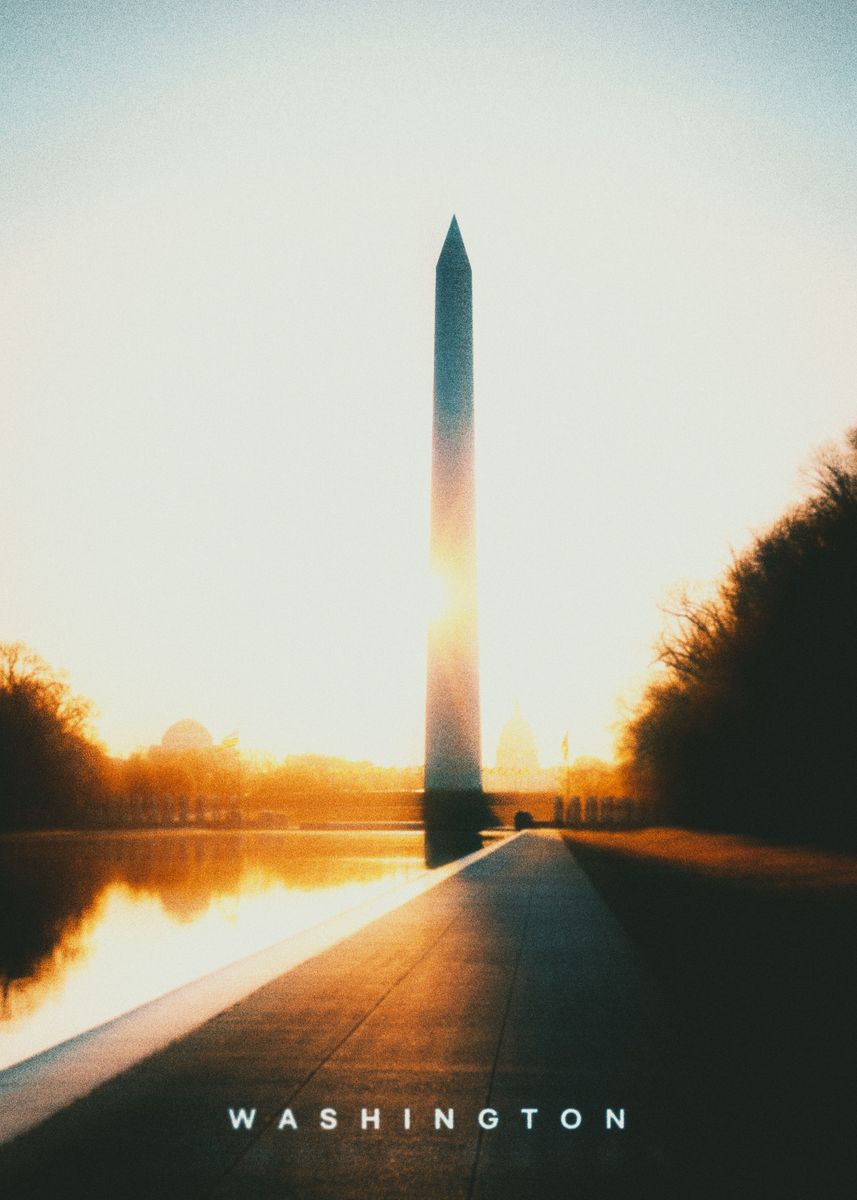 'Washington' Poster, picture, metal print, paint by Visitify | Displate