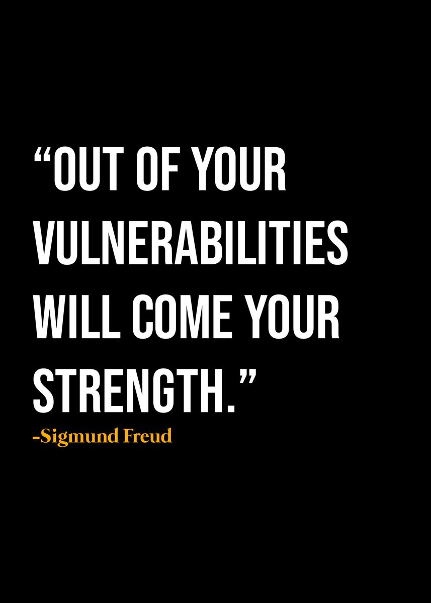 'Sigmund Freud Quote ' Poster, picture, metal print, paint by KAZE ...