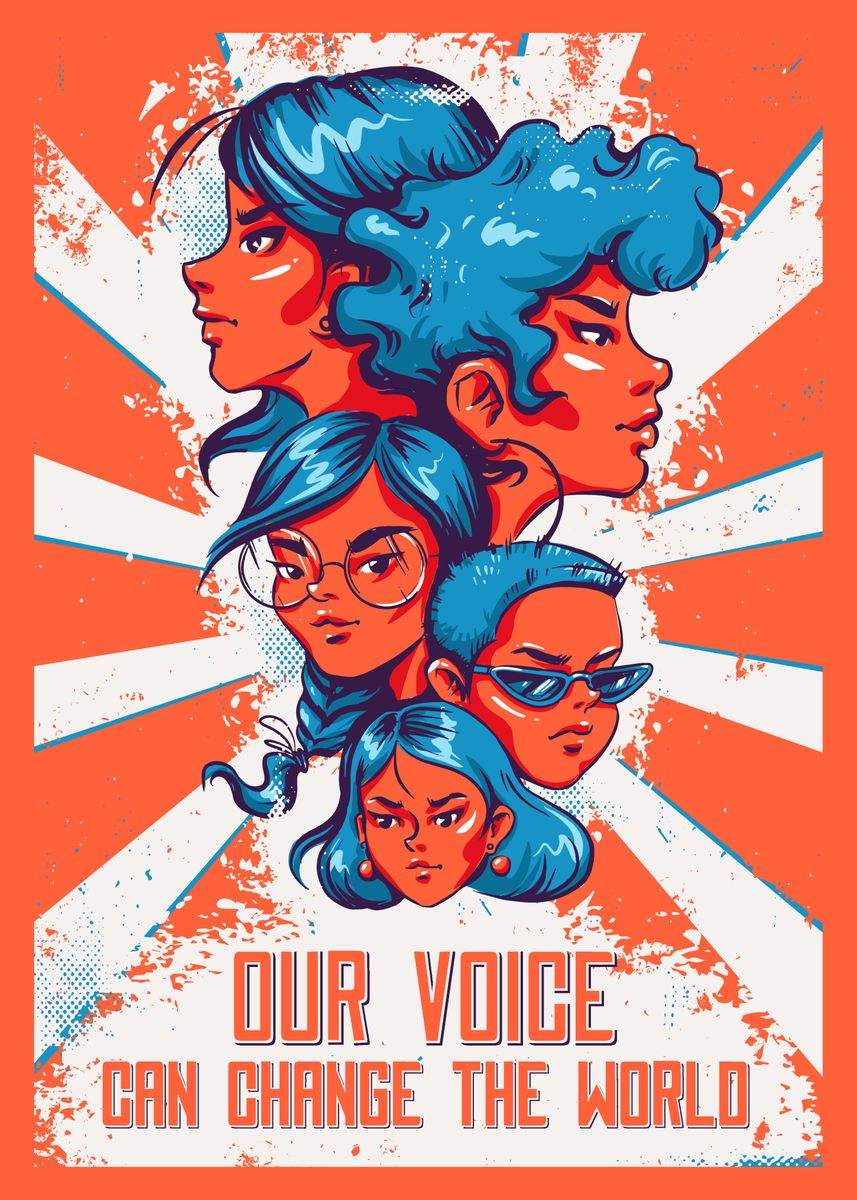 'Our Voice Can Change The' Poster by jodotodesign | Displate