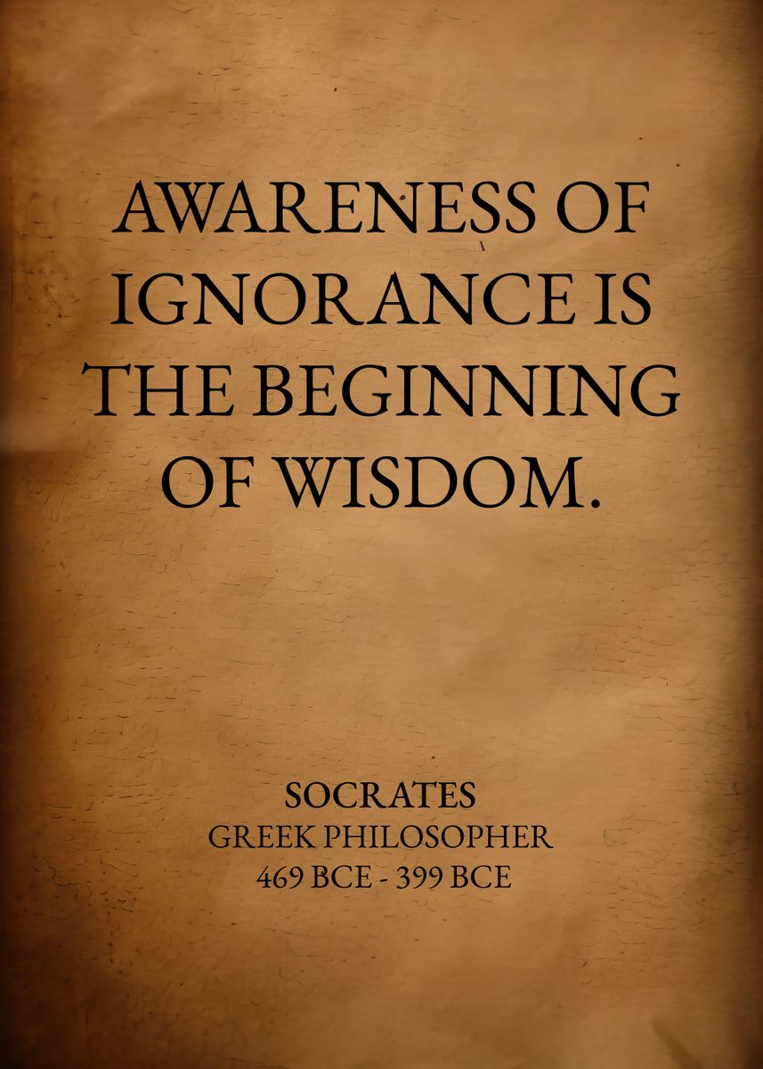 'The Beginning Of Wisdom' Poster, picture, metal print, paint by ...