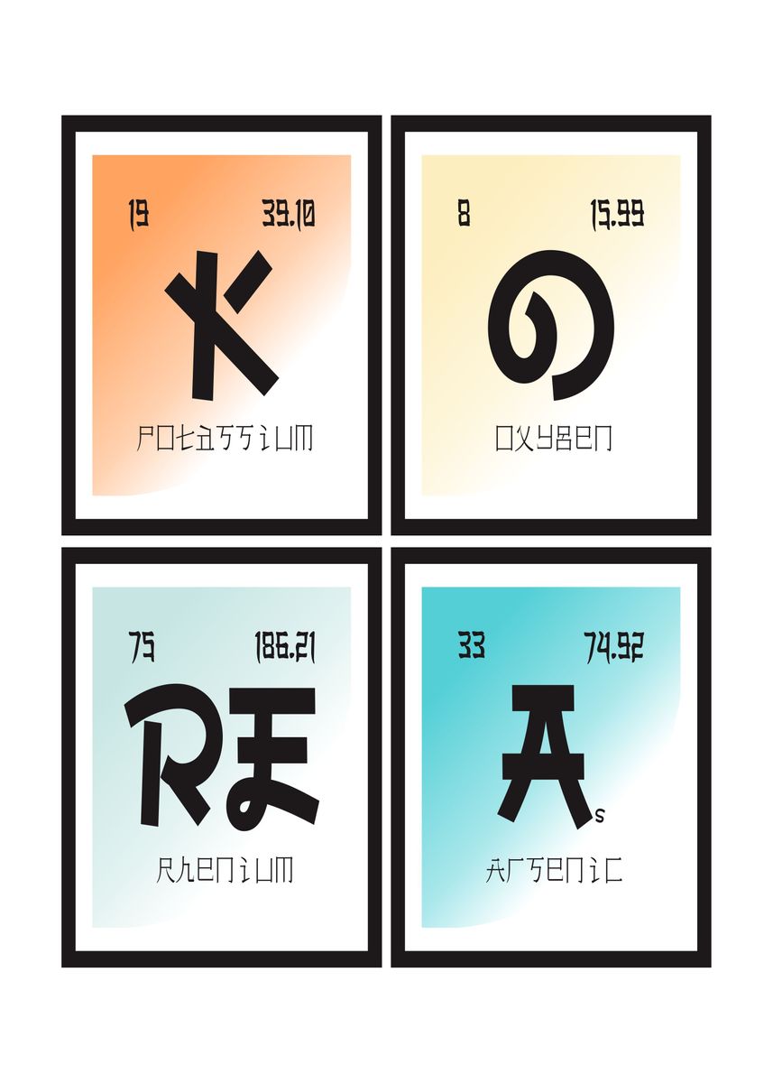 'Elements of Korea' Poster, picture, metal print, paint by Maozva ...