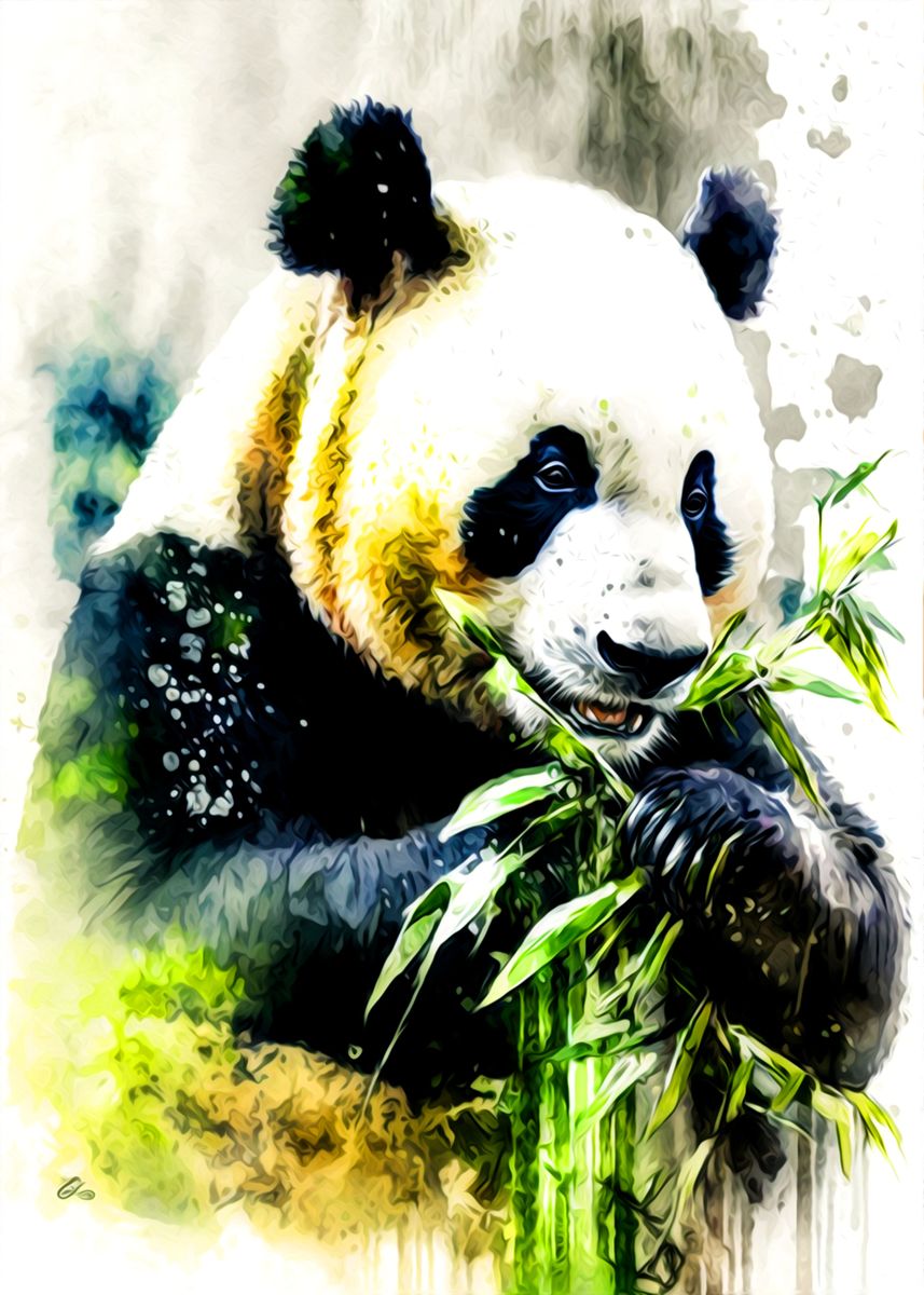 'Panda' Poster, picture, metal print, paint by set more | Displate