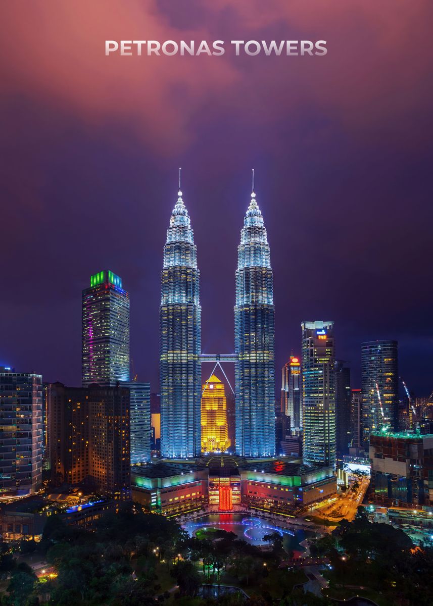 'Petronas Towers' Poster, picture, metal print, paint by tobirama senju ...