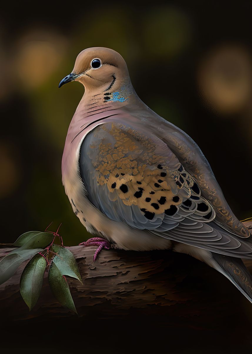 'Dove pigeon bird ' Poster by Jena | Displate