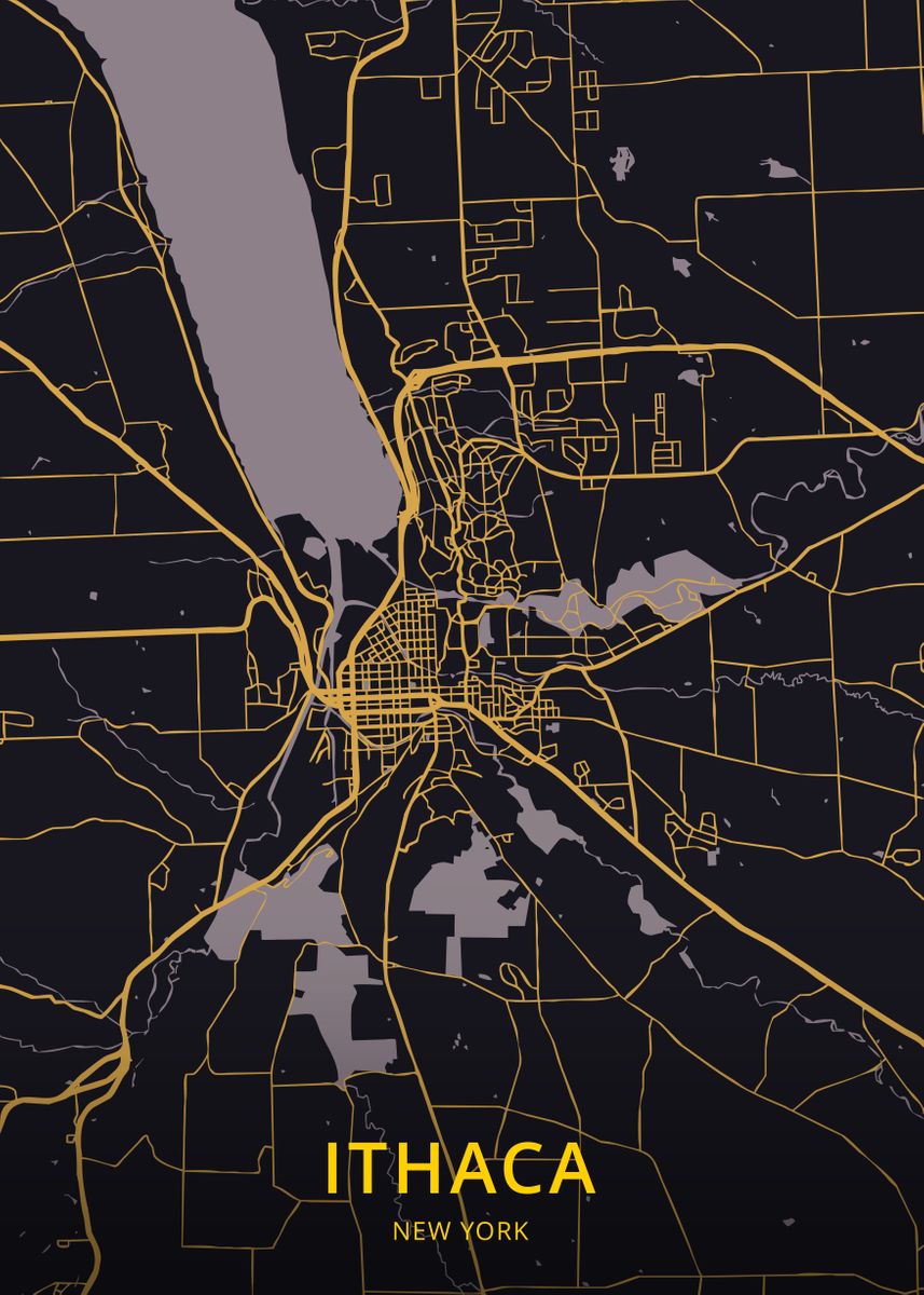 'ITHACA' Poster, picture, metal print, paint by CRAFTSSSTUDIO | Displate