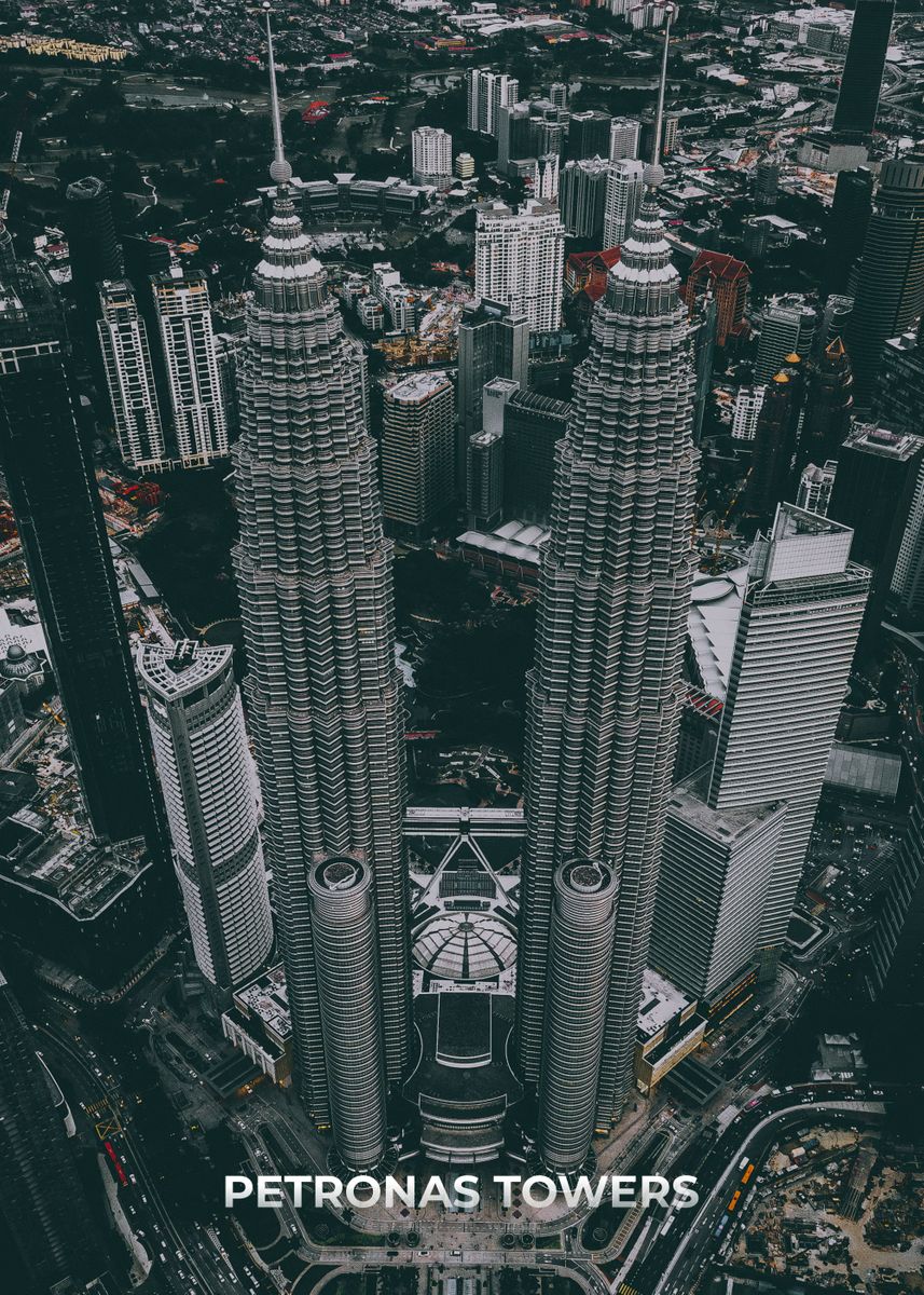 'Petronas Towers' Poster by tobirama senju | Displate