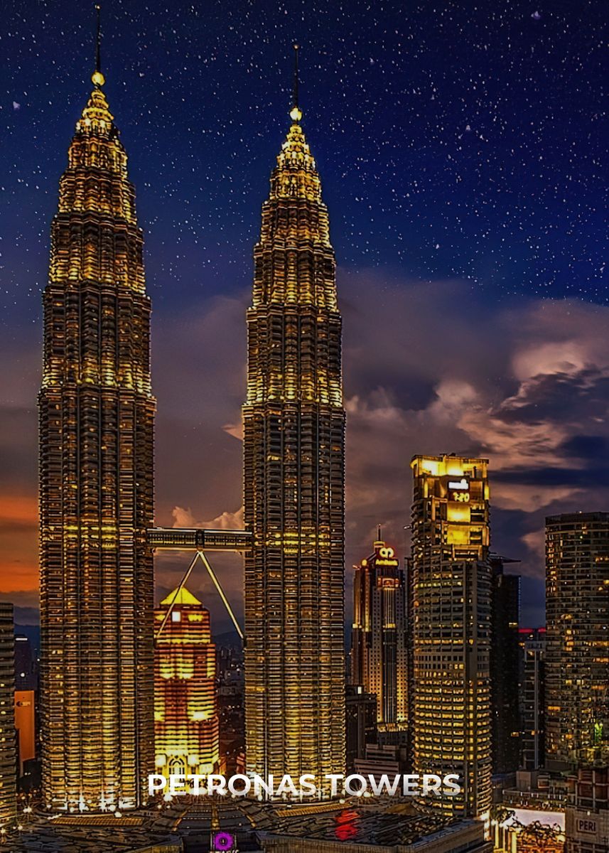'Petronas Towers' Poster, picture, metal print, paint by tobirama senju ...
