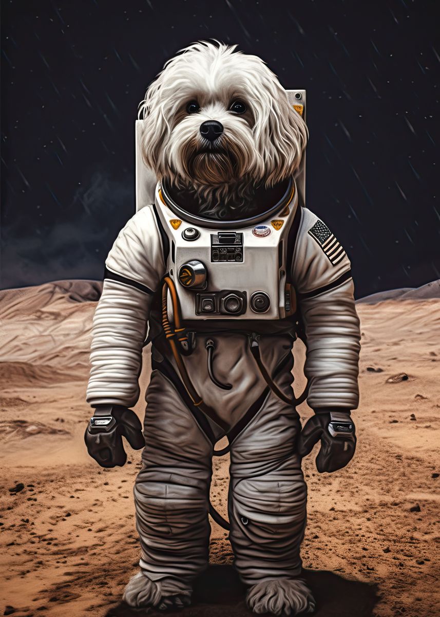 'Havanese Astronaut On Mars' Poster by PetPrints | Displate