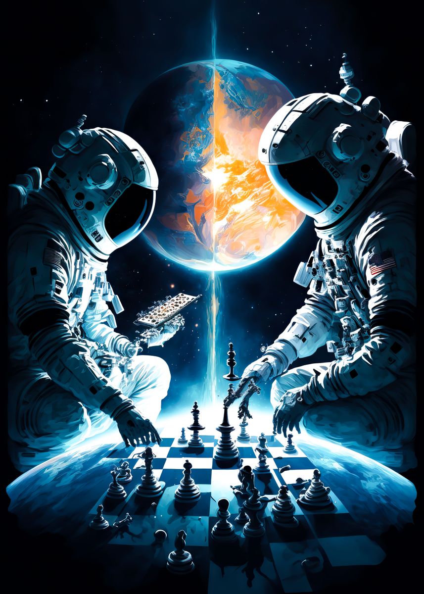 'Chess Universe ' Poster, picture, metal print, paint by Yannis Denton ...