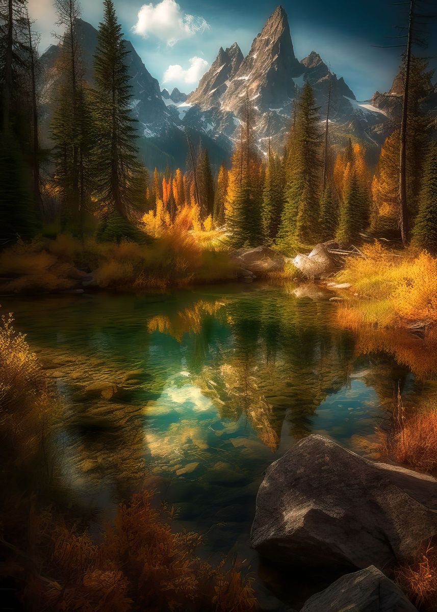 'Rocky Mountain High' Poster, picture, metal print, paint by Steel ...