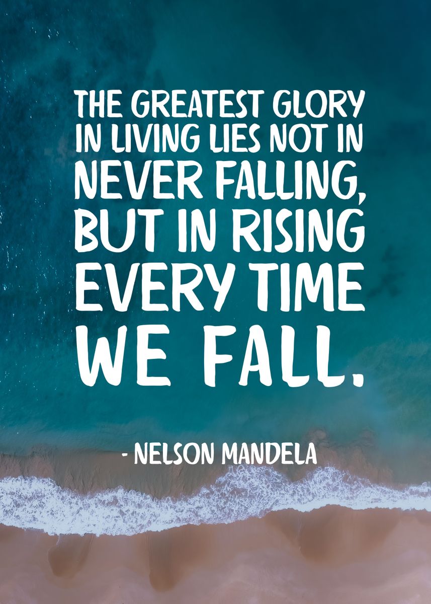 'Rise When You Fall' Poster, picture, metal print, paint by Naui Art ...