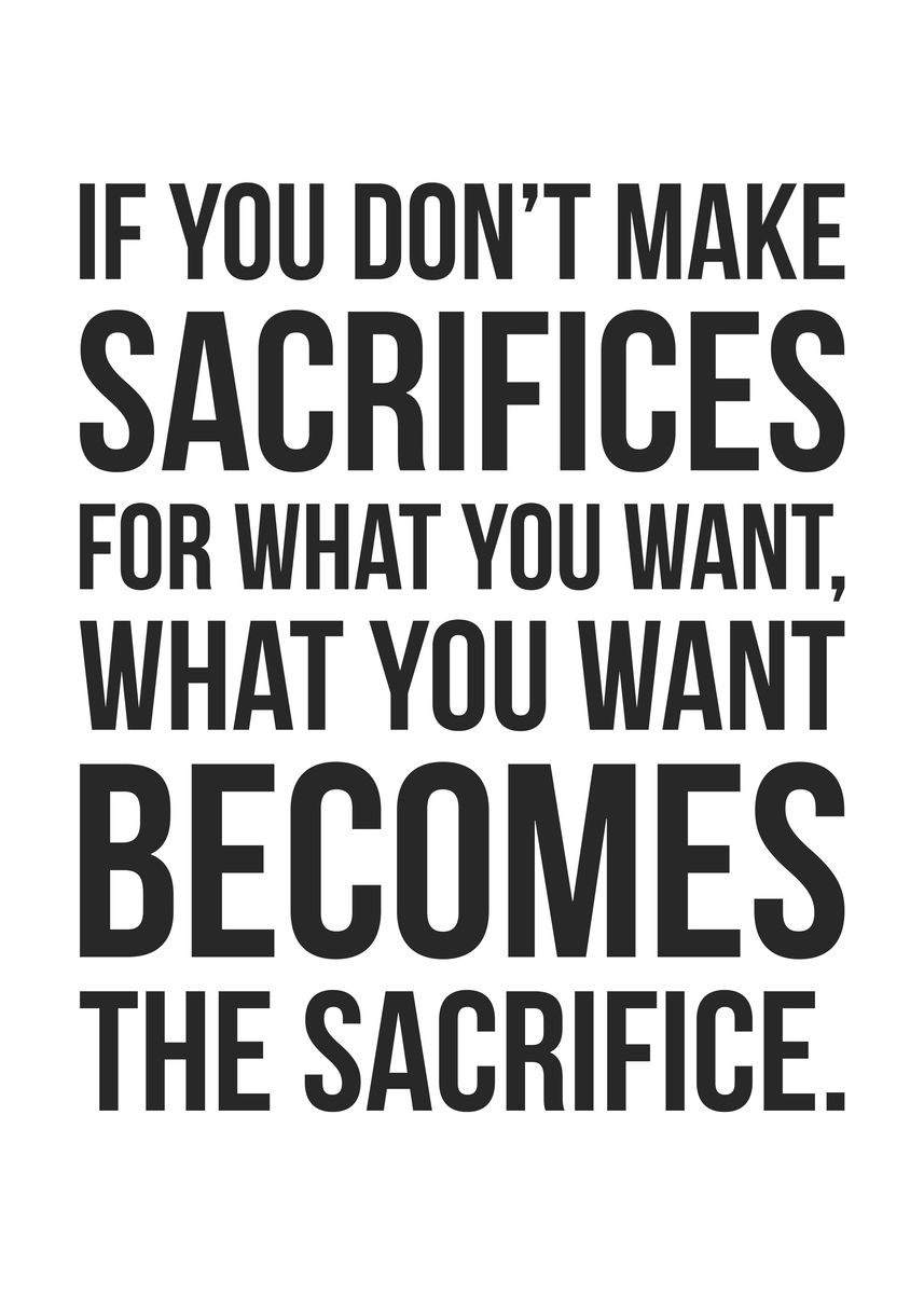 'Make Sacrifices' Poster, picture, metal print, paint by CHAN | Displate