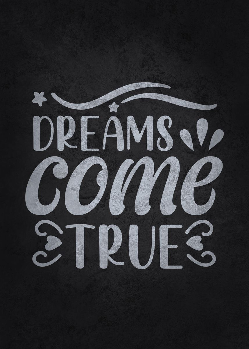 'Dreams Come True' Poster, picture, metal print, paint by GOHAN | Displate