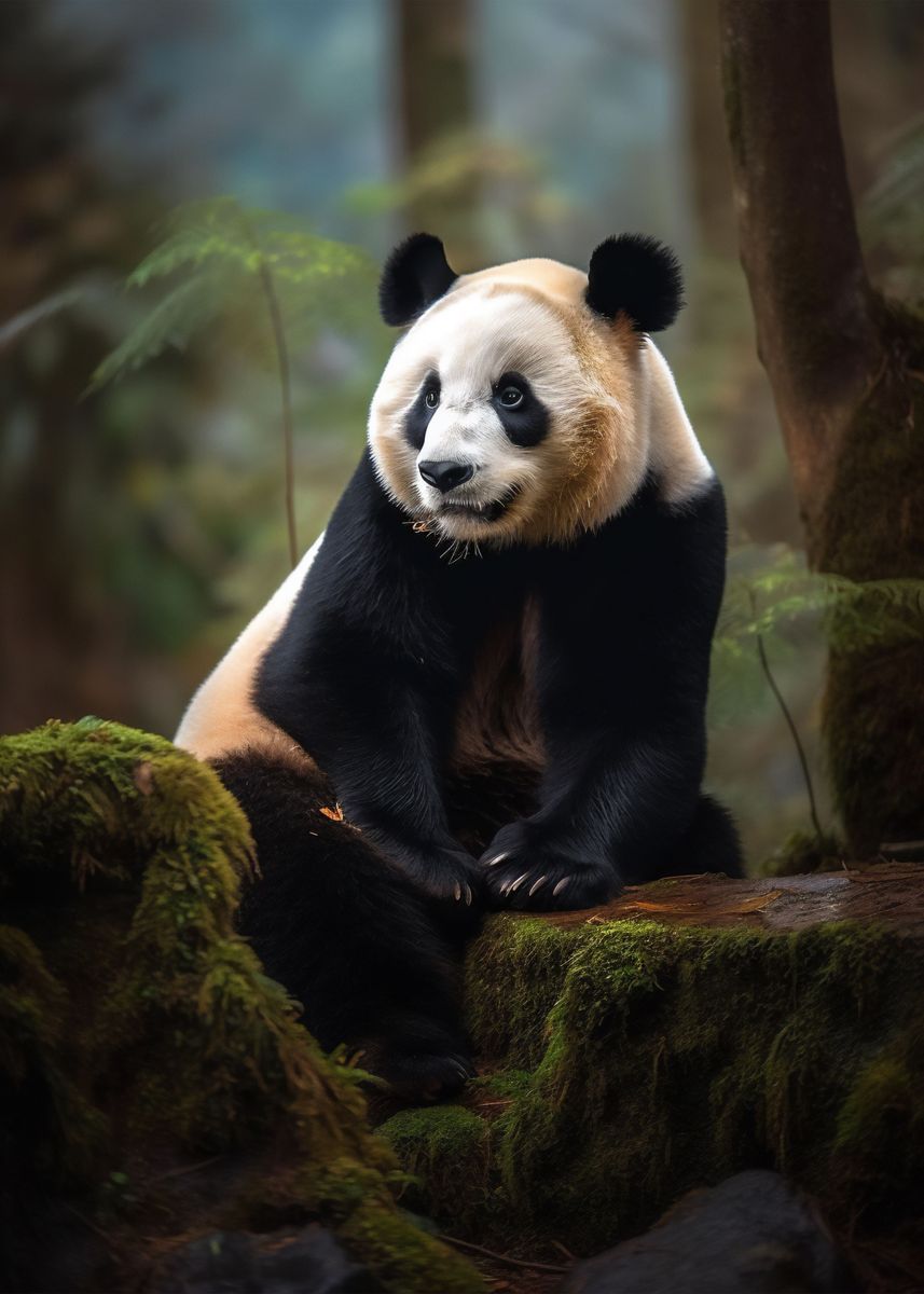 'Panda CloseUp' Poster, picture, metal print, paint by Zooscape ...