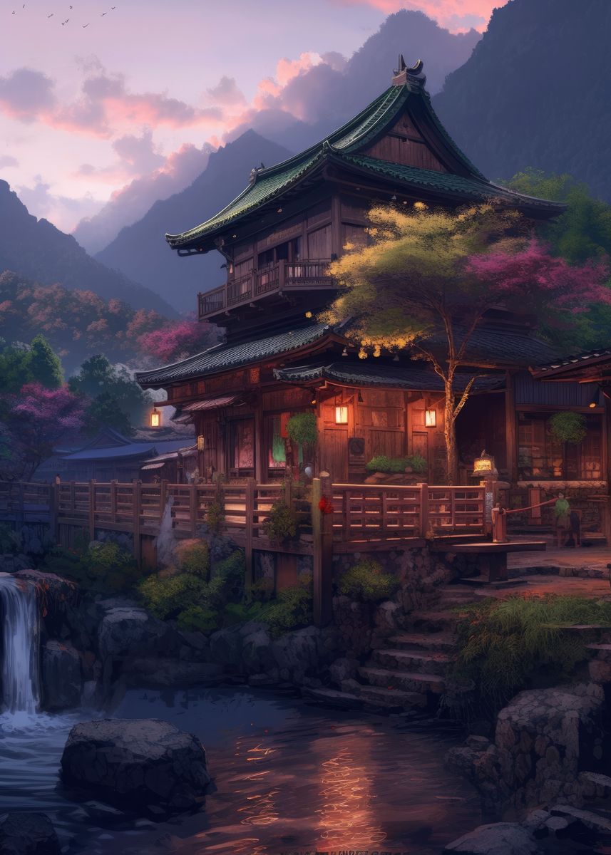 'Breathtaking Japan 05' Poster, picture, metal print, paint by KyzArt ...