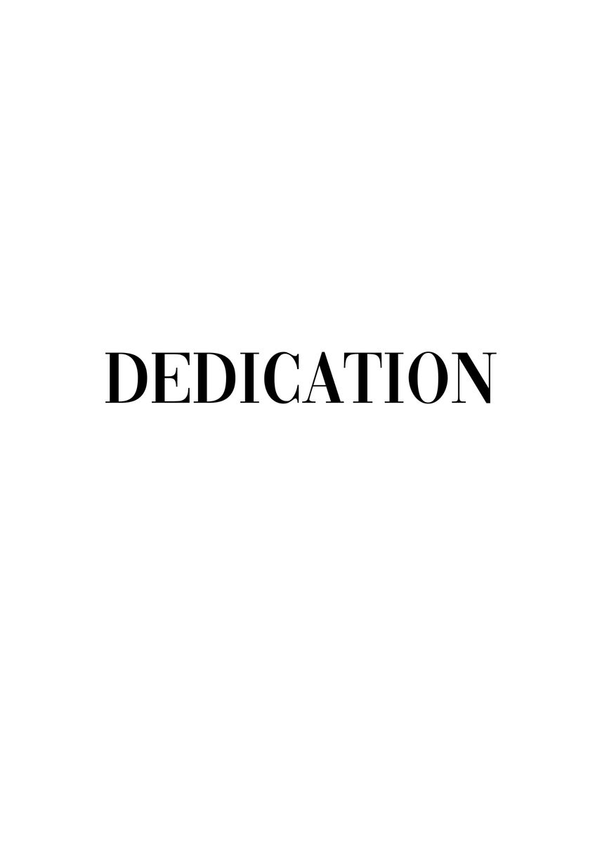 'Dedication Motivation Word' Poster, picture, metal print, paint by ...