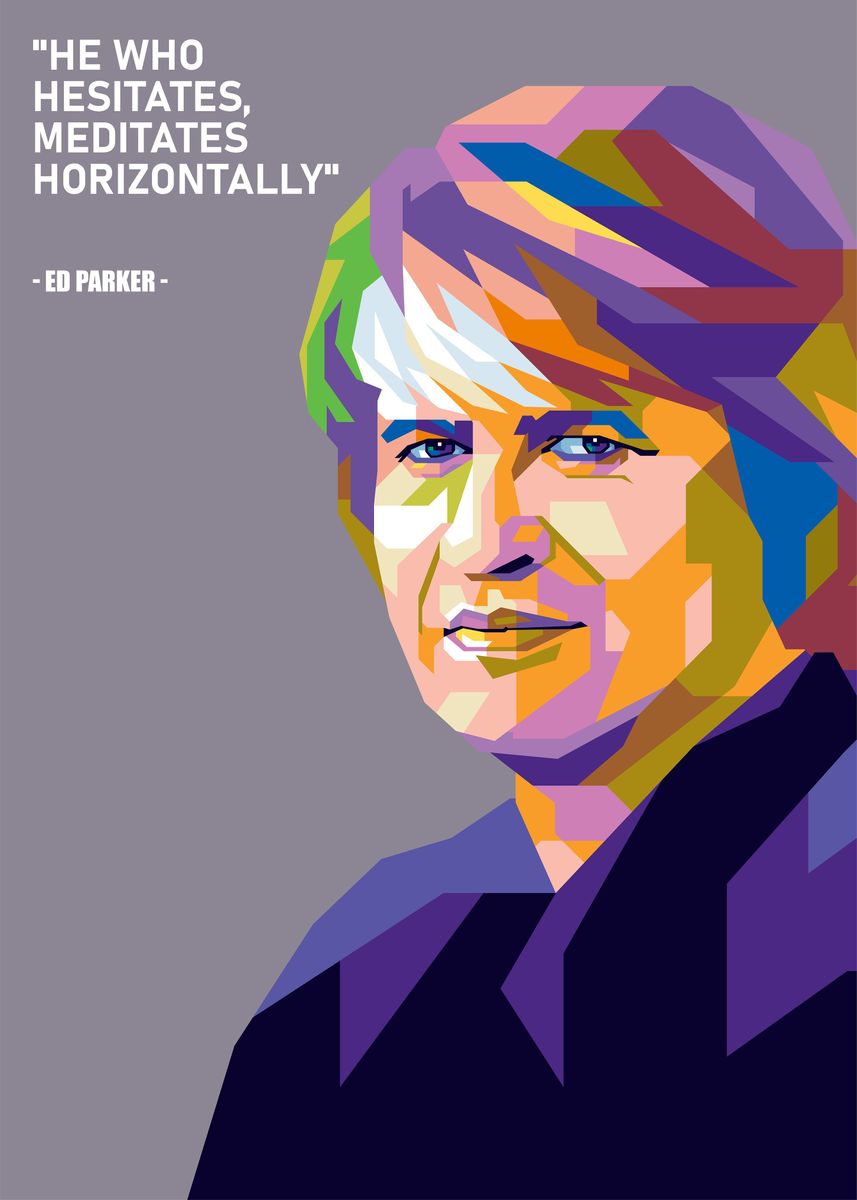 'ED PARKER' Poster by Indra | Displate