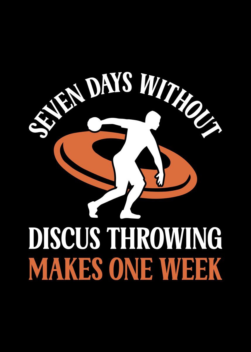 'Discus Throwing' Poster, picture, metal print, paint by Sebastian ...