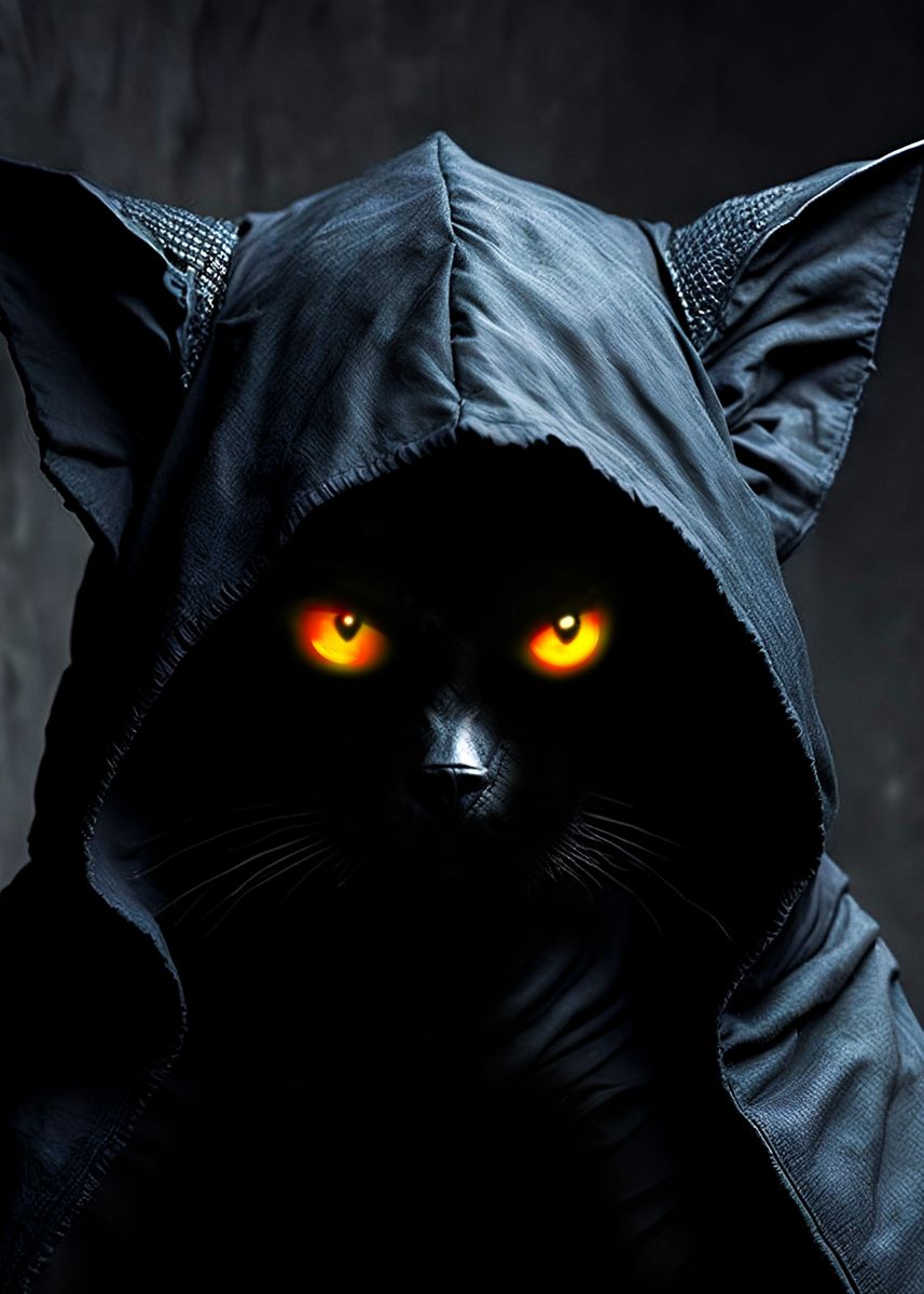 'The Shadow Kitty Cat' Poster by Juanjo Lopez | Displate