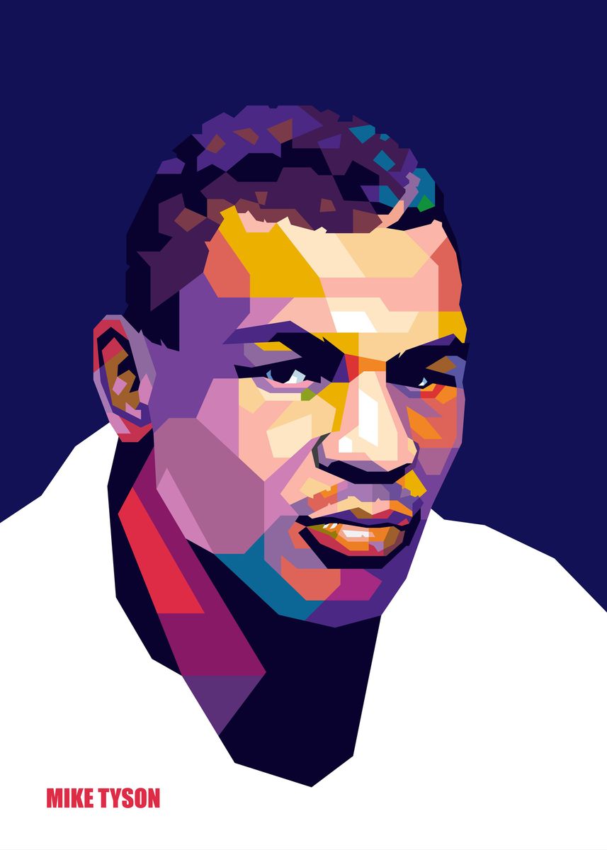 'Mike Tyson' Poster, picture, metal print, paint by Indra | Displate
