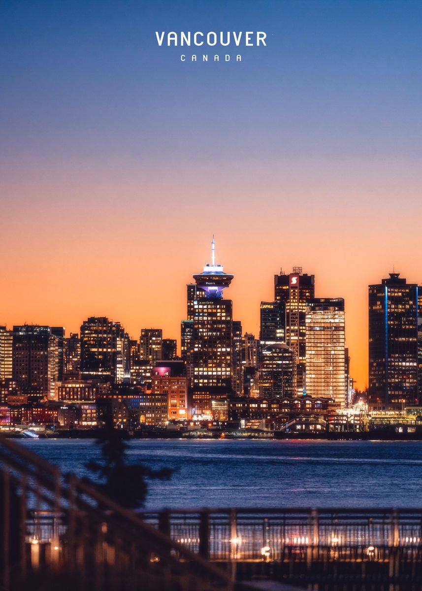 'Vancouver ' Poster, picture, metal print, paint by Explore Universe ...