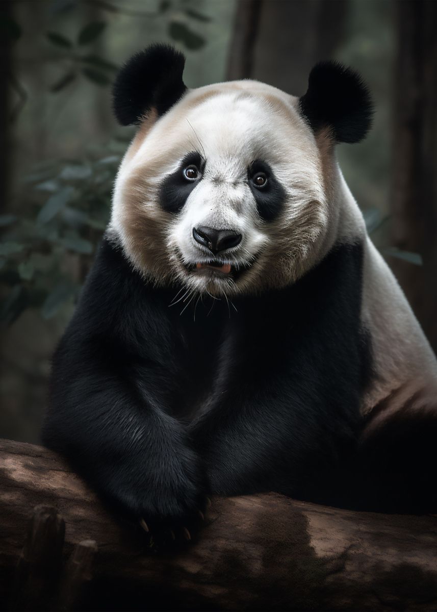 'Panda Beauty' Poster, picture, metal print, paint by Zooscape Wildlife ...